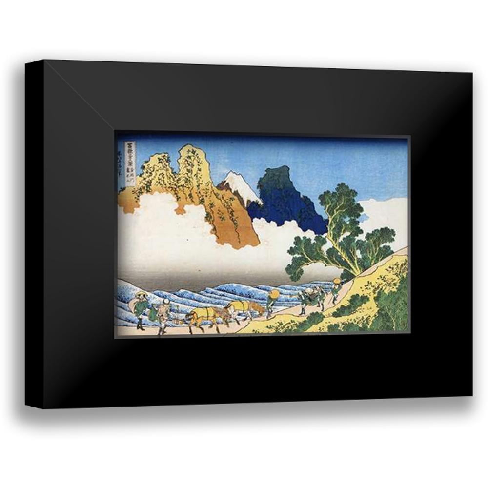 Hokusai 14x11 Black Modern Framed Museum Art Print Titled - Mount Fuji ...