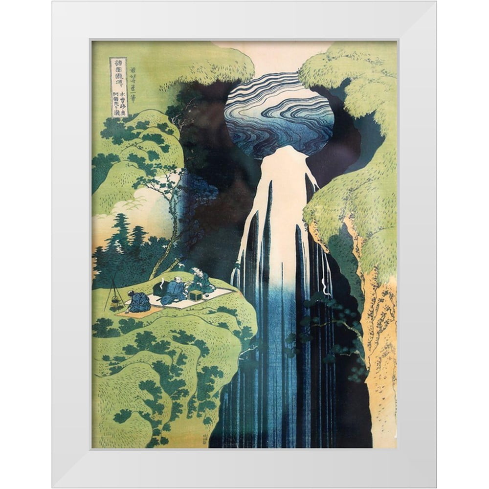 Hokusai, Katsushika 19x24 White Modern Wood Framed Museum Art Print ...