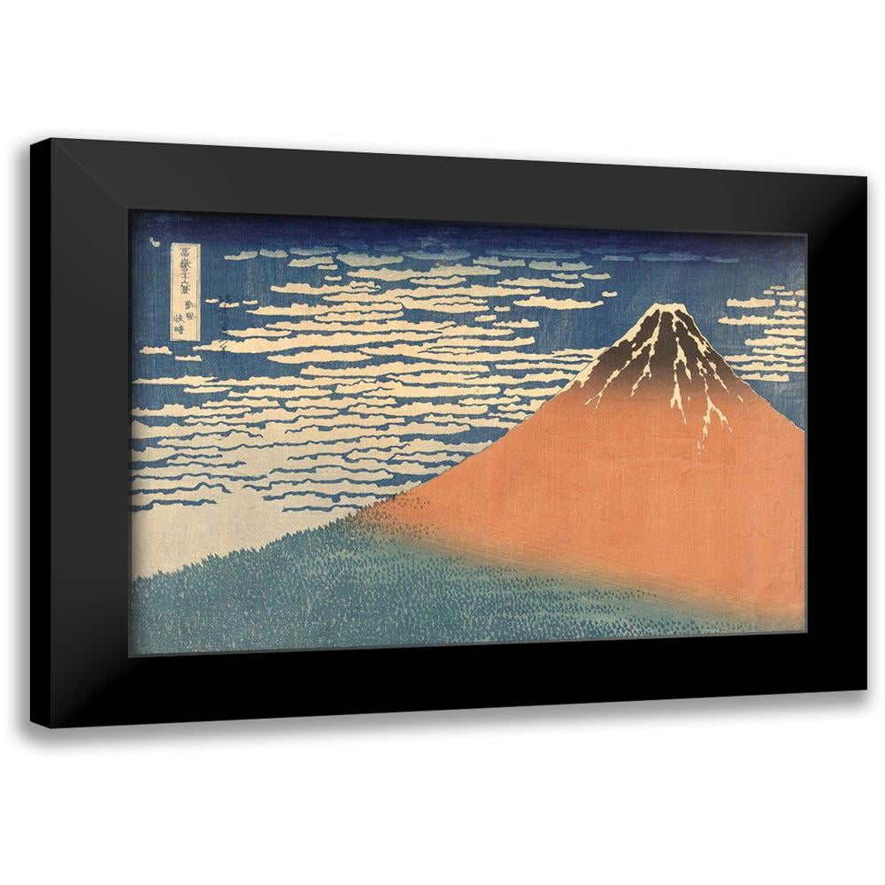 Hokusai, Katsushika 24x17 Black Modern Framed Museum Art Print Titled ...