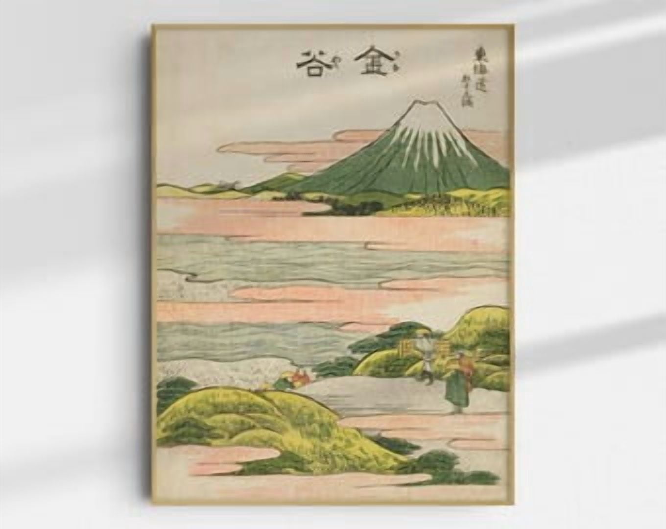 Hokusai Poster Thirtysix Views Of Mount Fuji Japanese Landscape Wall ...