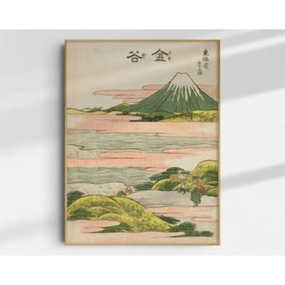 Hokusai Poster Thirtysix Views Of Mount Fuji Japanese Landscape Wall ...