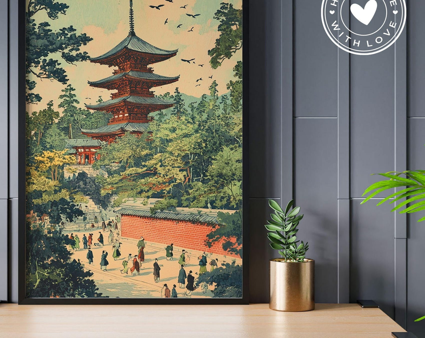 Hokusai Ukiyo-e Japanese Woodblock Landscape Wall Art Landscape Poster ...