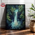 Hokusai Waterfall Ukiyo e Japanese Landscape Decor Version B, Unframed ...