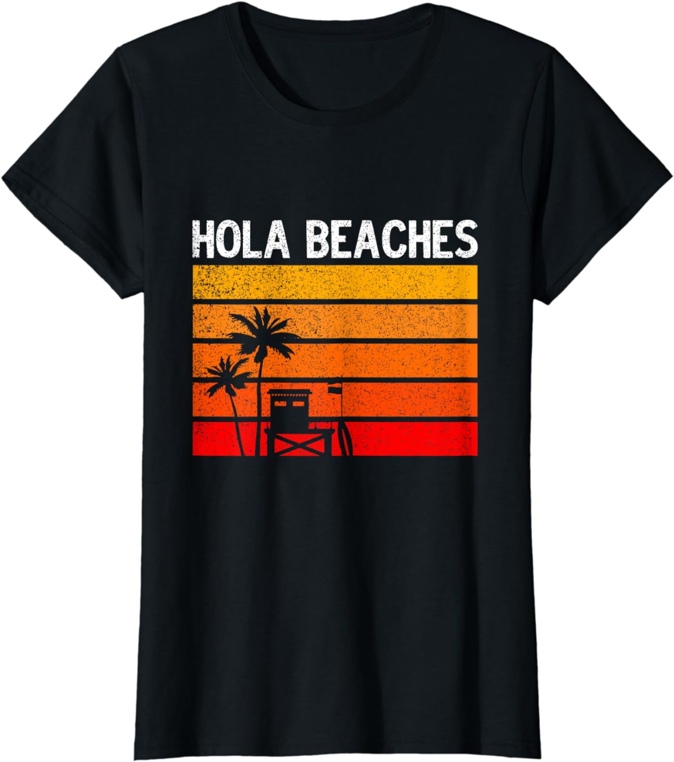 Hola Beaches, Summer Beachwear Funny Meme T-Shirt - Walmart.com