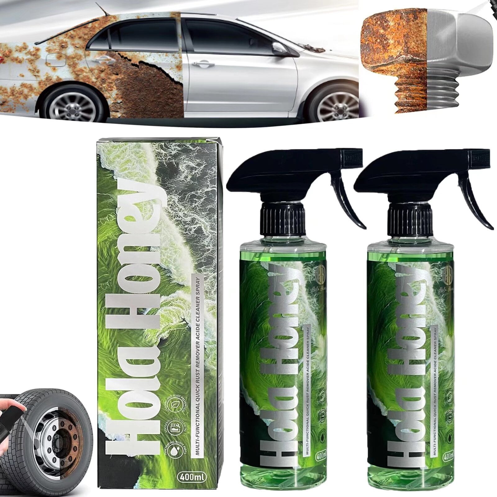 Hola Honey Rust Remover, Hola Honey Multi-Functional Quick Rust Remover ...