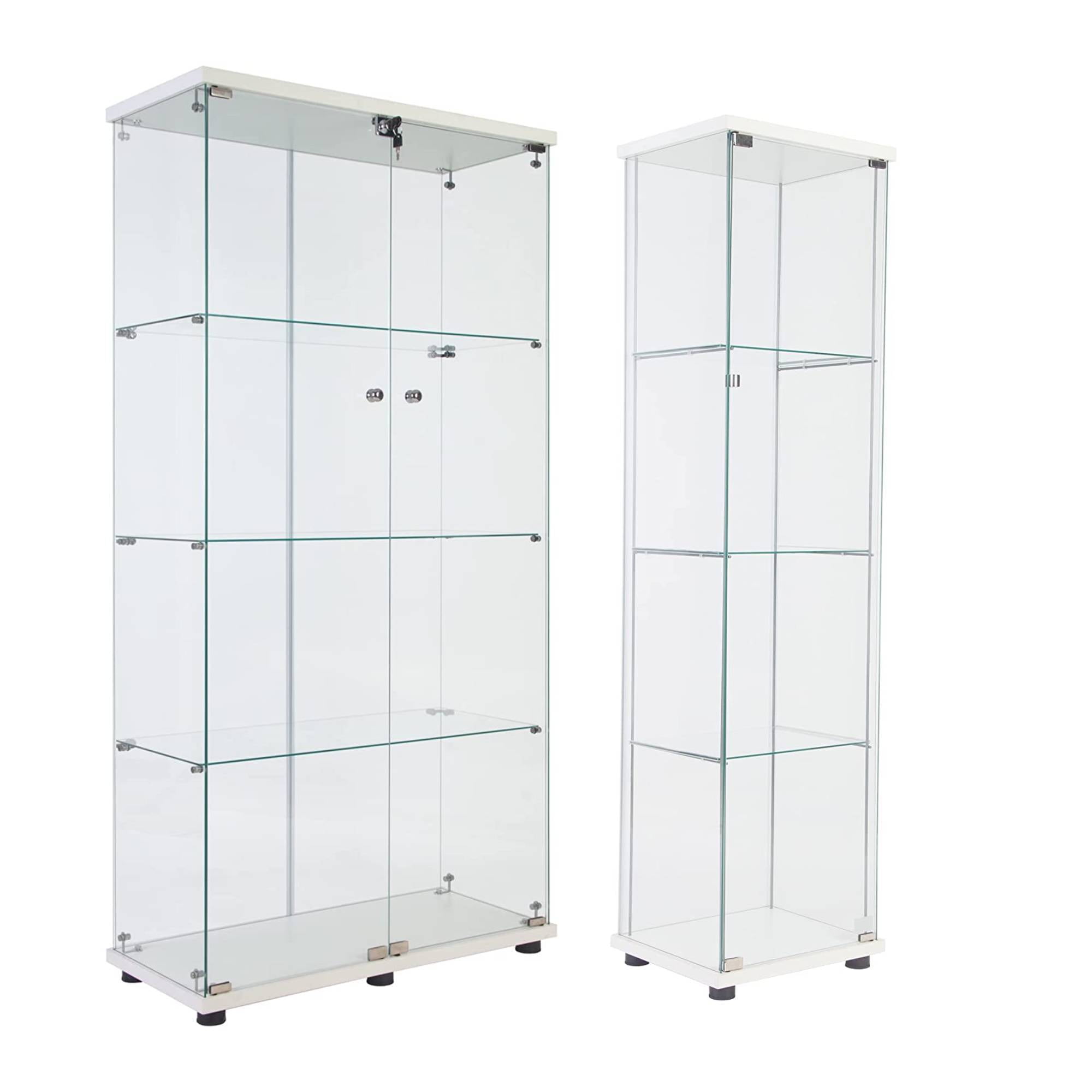 Holaki 4-Shelf Glass Display Cabinet, Curio Display Case with Locks ...