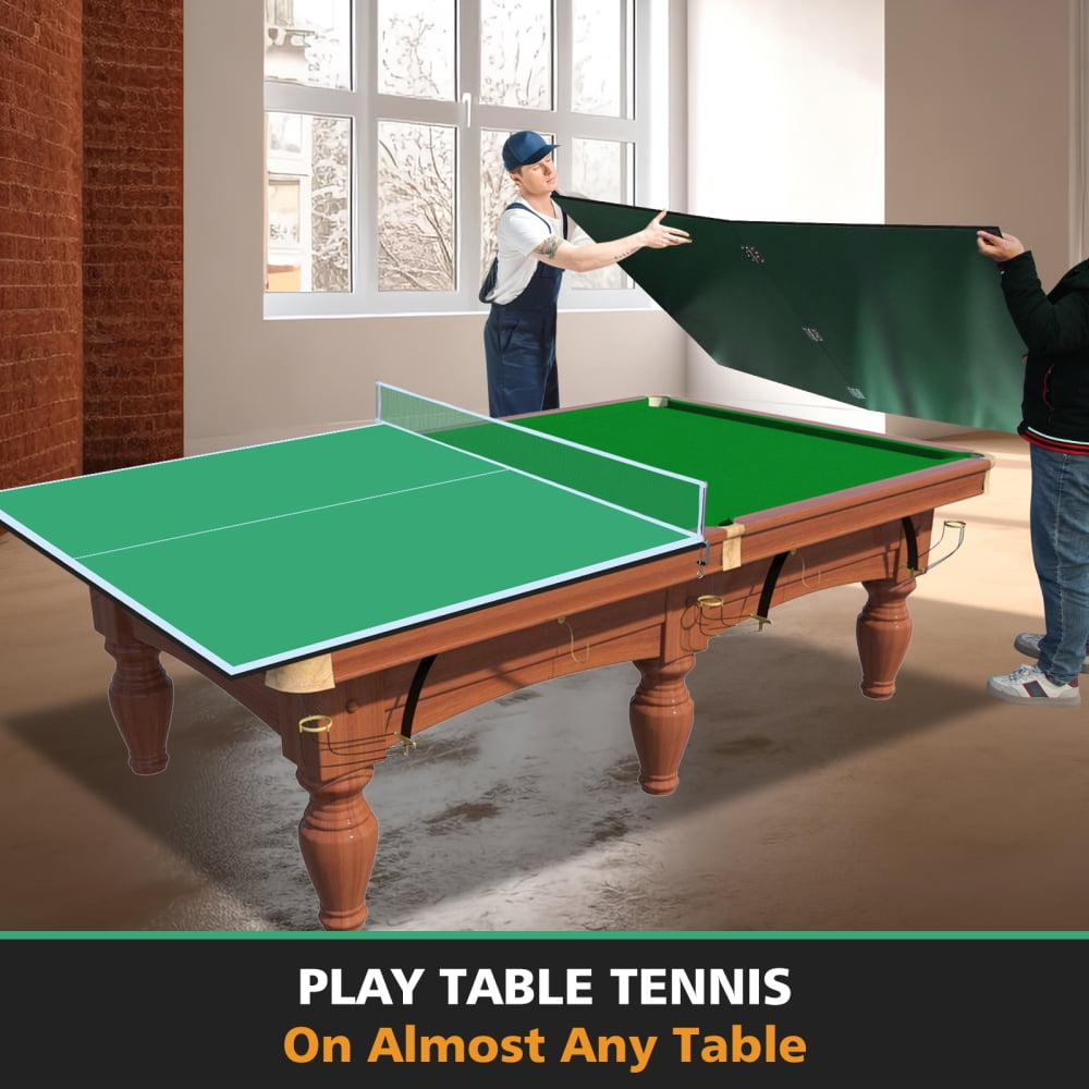 Holaki 8ft Mid-Size Ping Pong Conversion Top Foldable & Portable Table ...