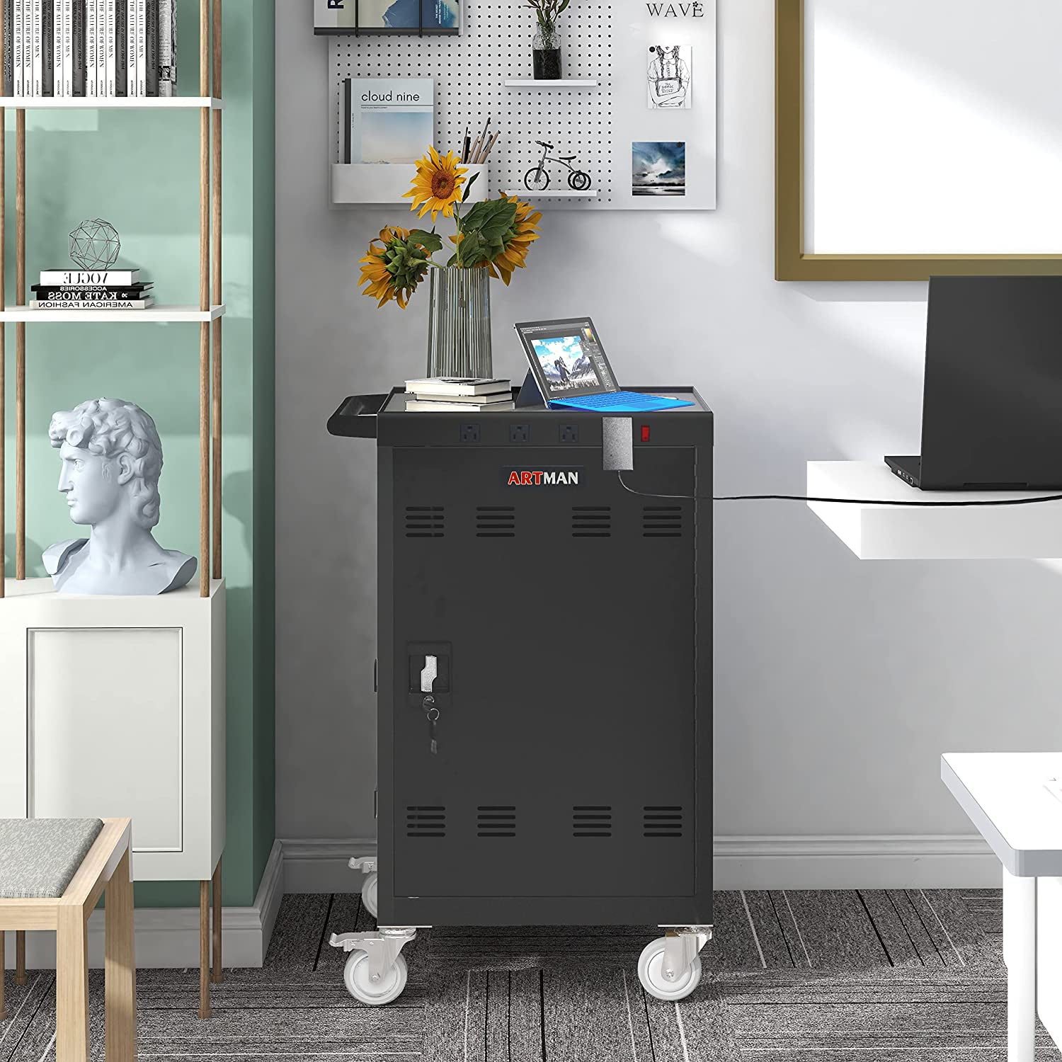 Holaki Charging Cart, 36 Device Mobile Charging Station for Tablet Up ...