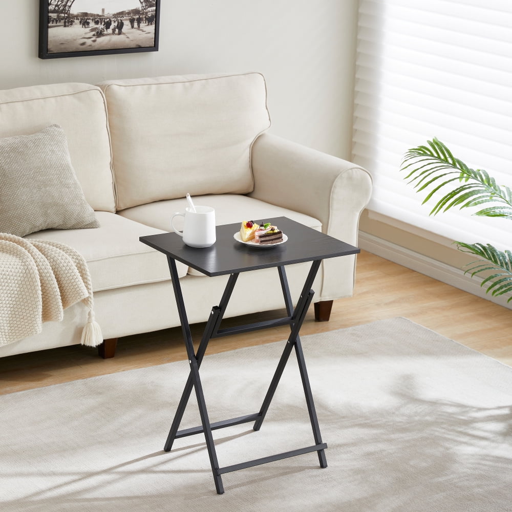 Holaki Coffee Table,2-Piece Folding TV Tray Table Noassembly Required ...
