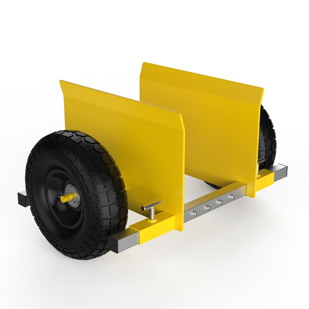 Holaki Dolly Cart with 10" Solid Rubber Tires – Adjustable Panel Dolly ...