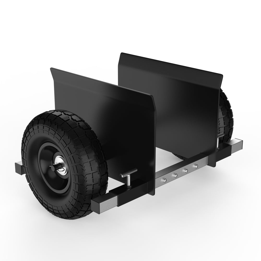 Holaki Dolly Cart with 10" Solid Rubber Tires – Adjustable Panel Dolly ...
