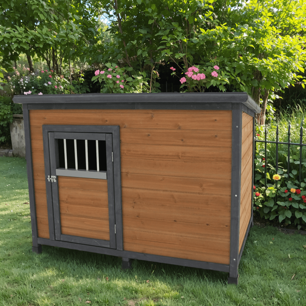Holaki Extra Large Dog House Outdoor Weatherproof Wooden Dog Kennel Dog ...