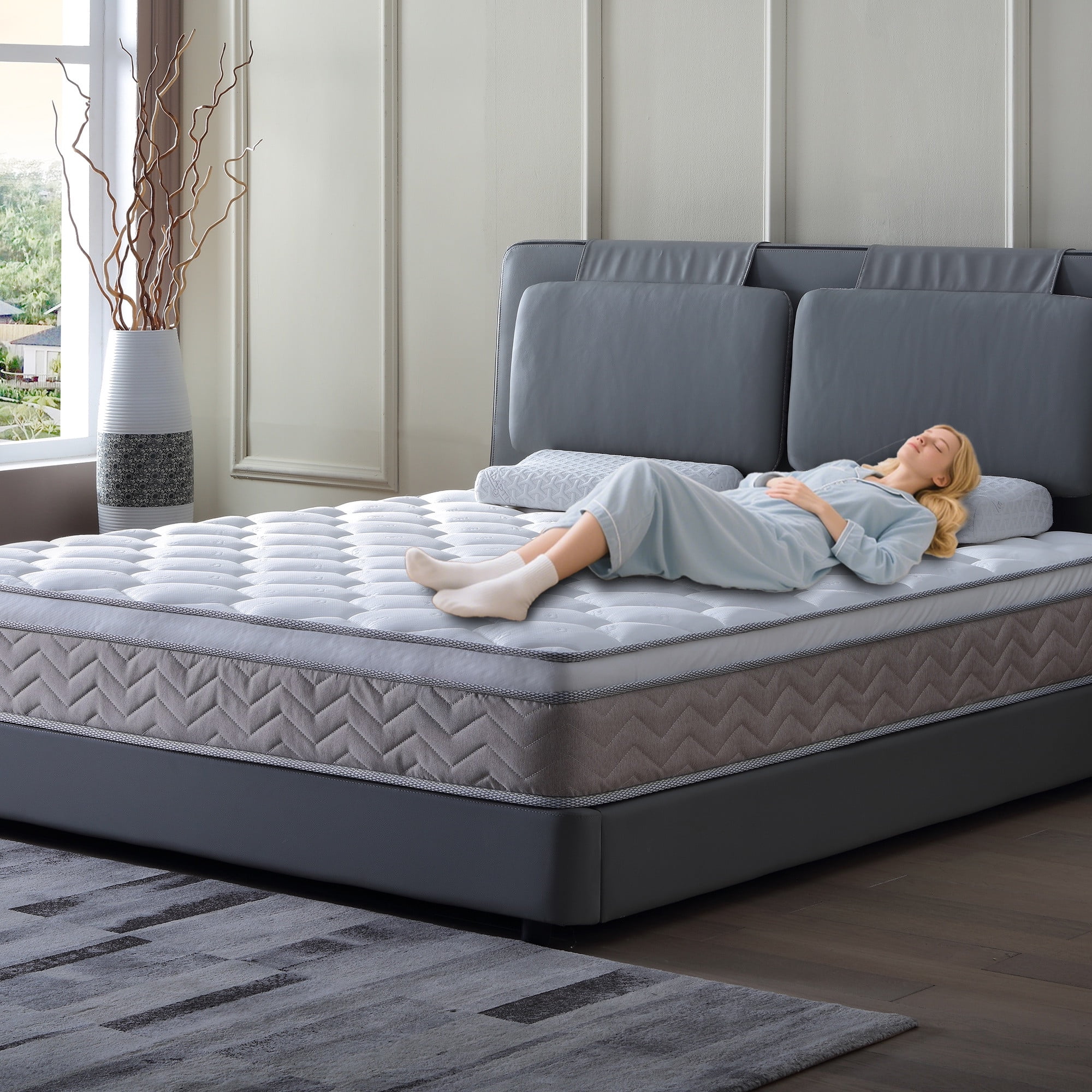 Twin XL Mattress, Holaki 12" Twin XL Size Mattress in a Box with Memory ...