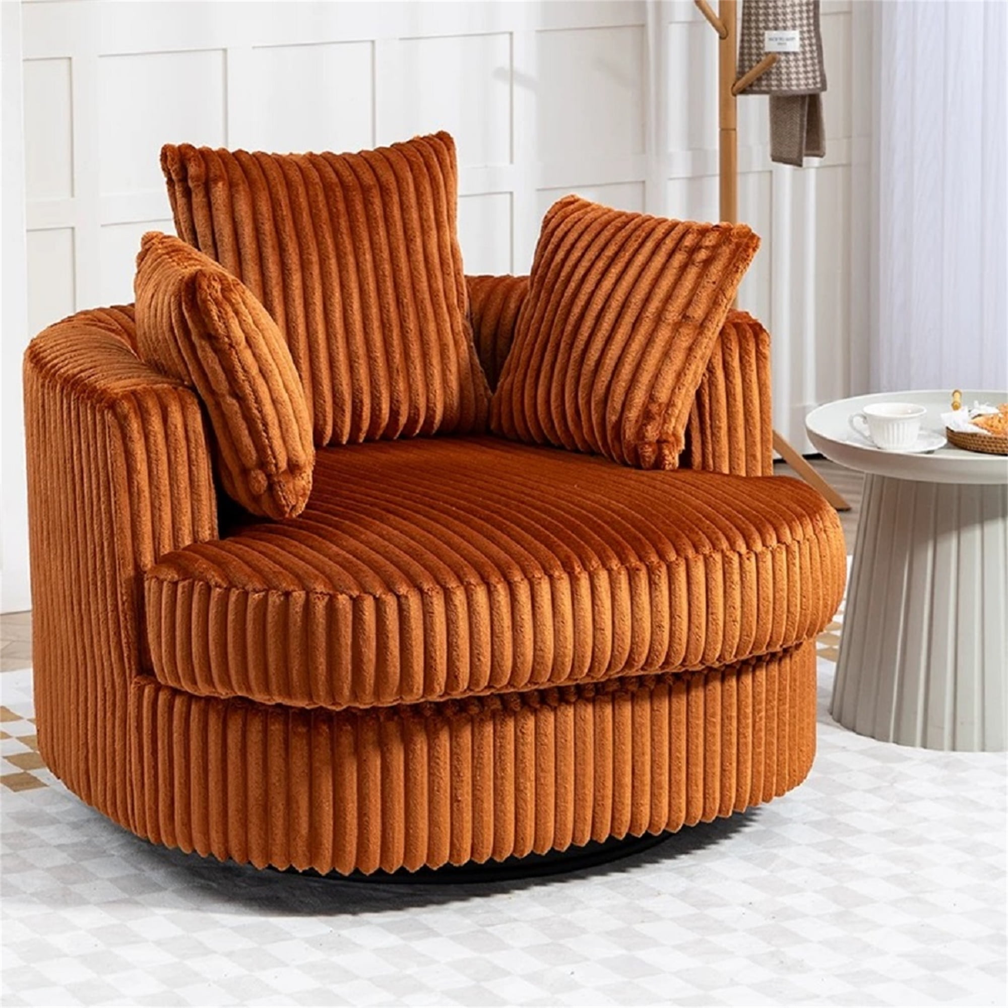 Holaki Round Couch,Oversized Bean Bag Chair,Lazy Reading Chair,Cozy ...