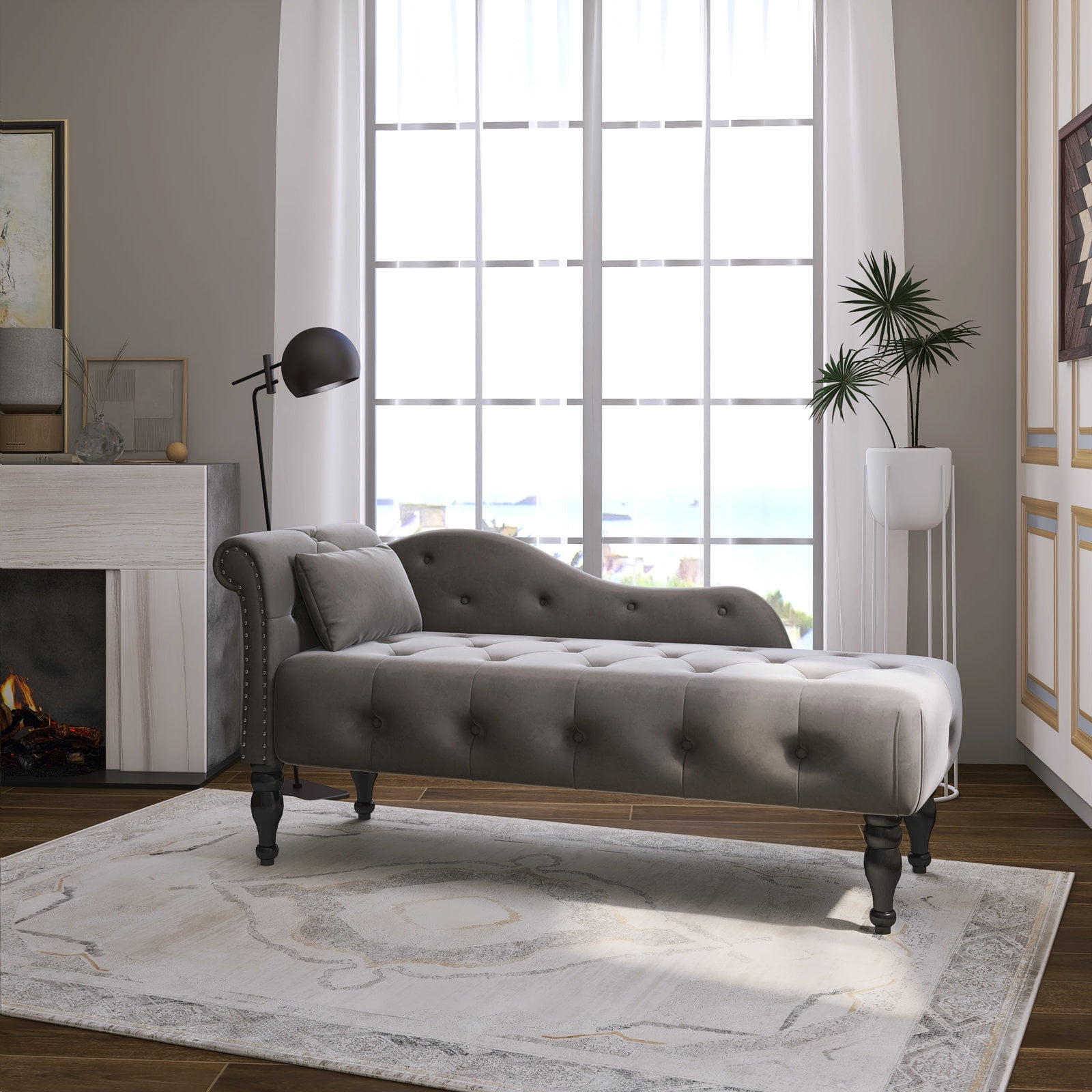 Roll Arm Chaise Lounge