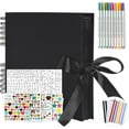 Holaray DIY Memories Kit: 11x8 inch Scrapbook Photo Album with Stickers ...