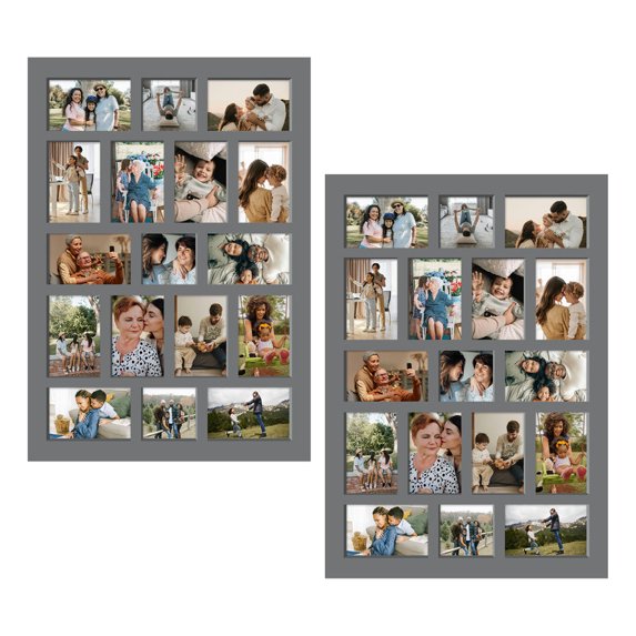 Holaura 2 Pack 17 Opening 4x6 Collage Frame, 26.2x18.4 Inch Picture ...