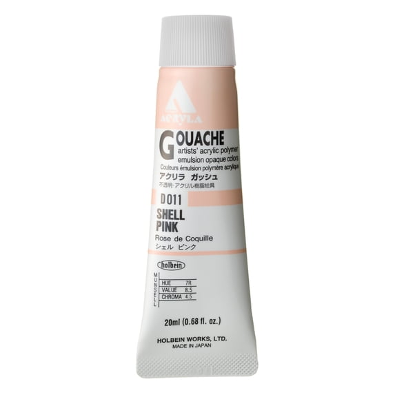 Holbein Acryla Gouache, 20ml, Shell Pink - Walmart.com