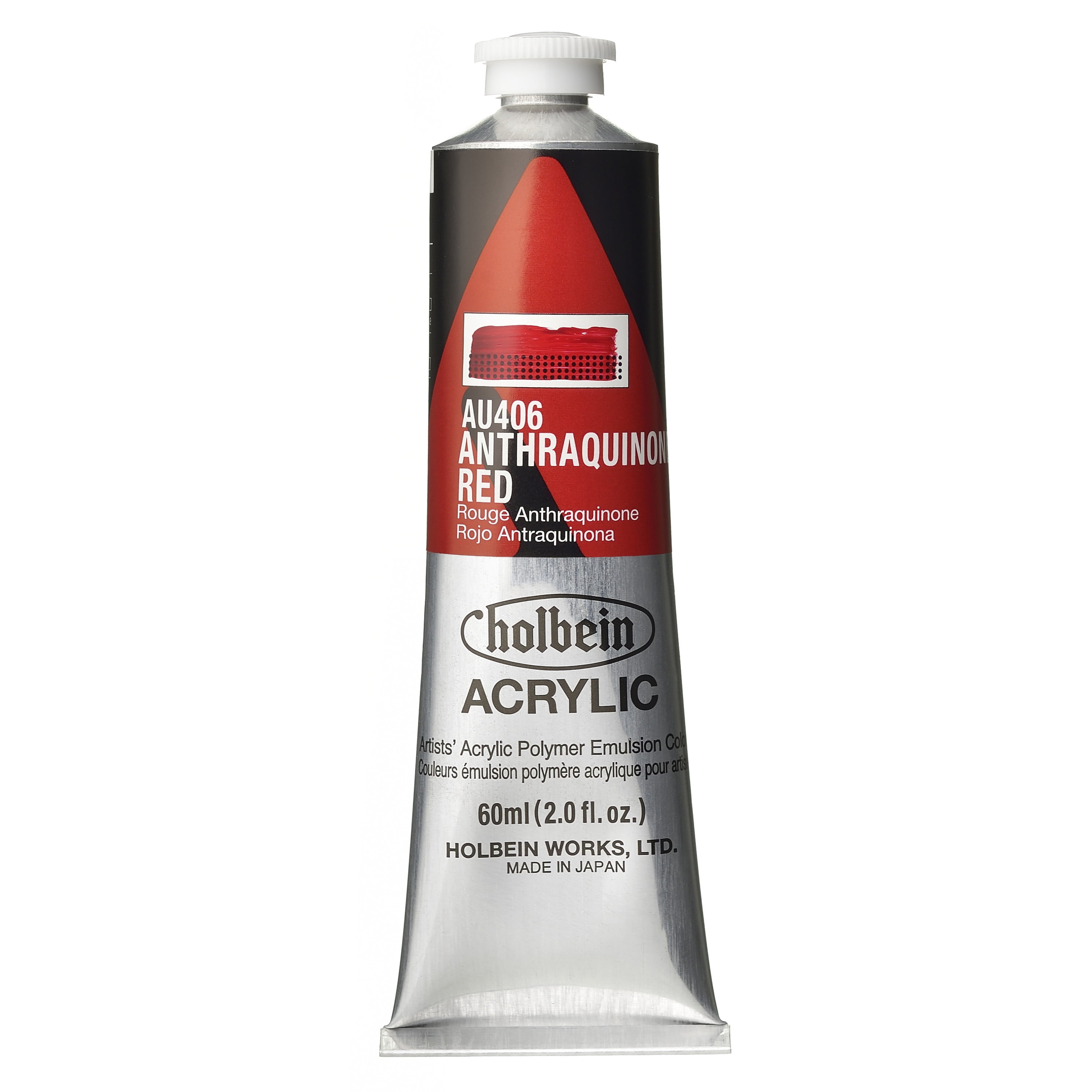 Holbein Artist Heavy Body Acrylic Color, 60ml, Anthraquinone Red ...