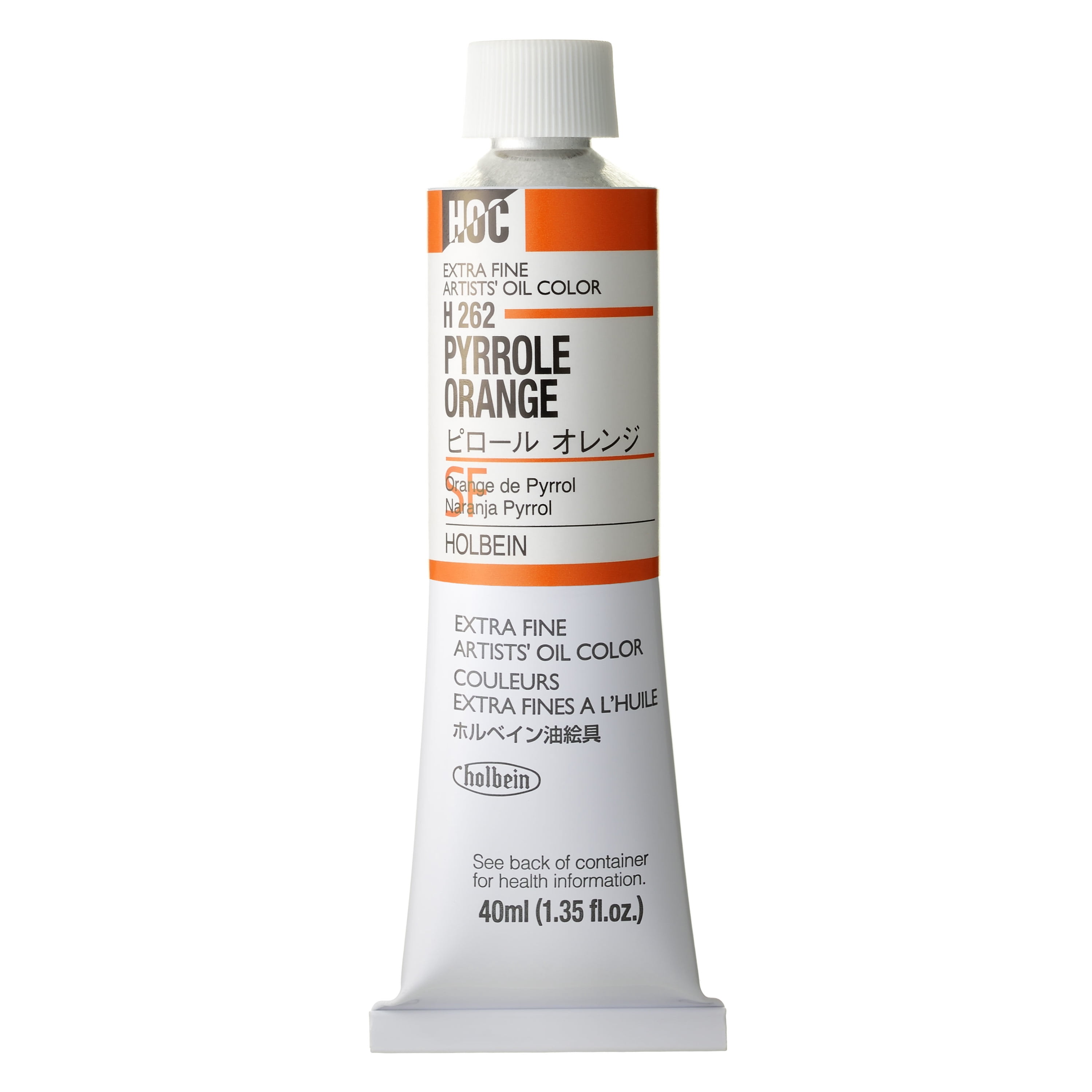 Holbein Artists' Oil Color, 40ml, Pyrolle Orange - Walmart.com