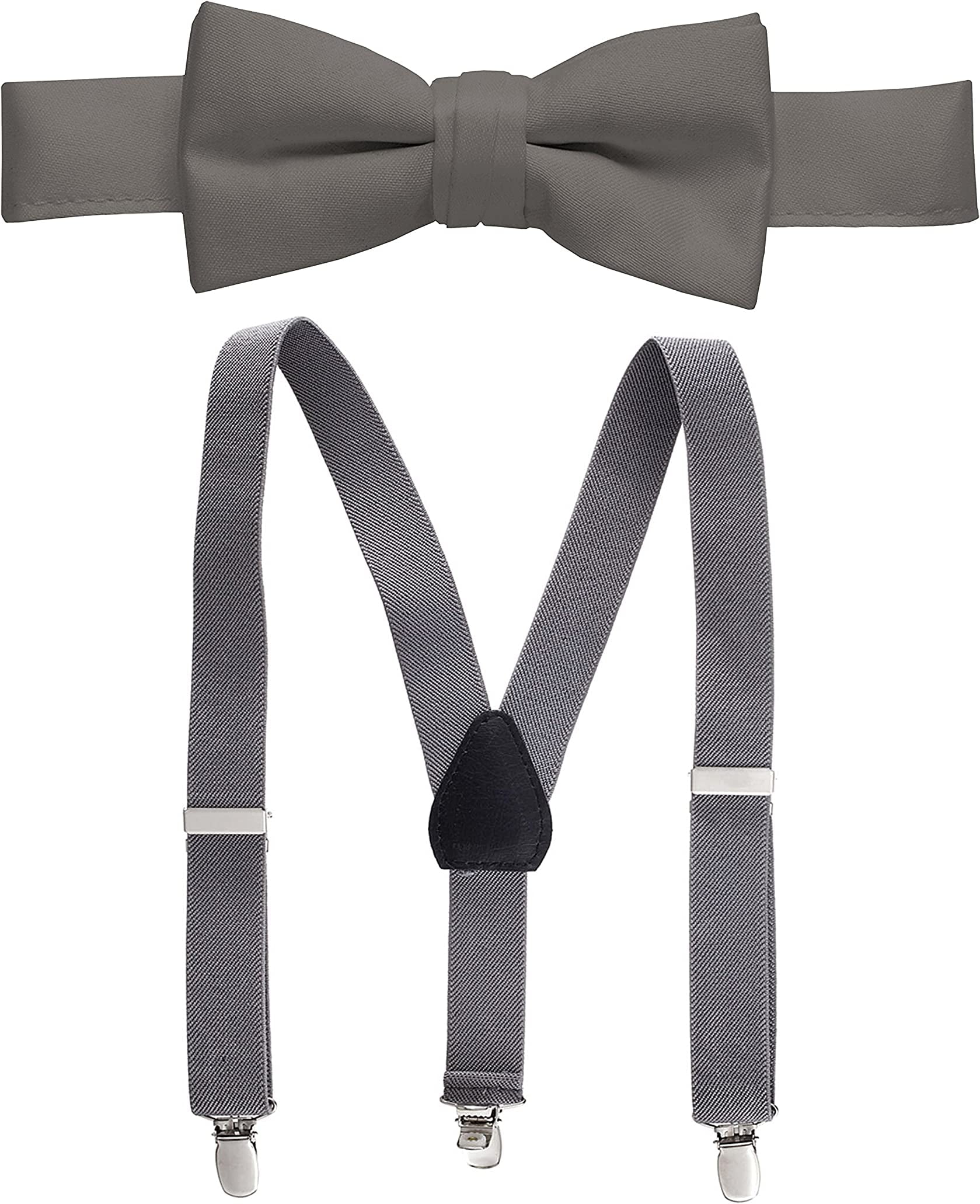 Take A Look About Grey Suspenders And Bow Tie