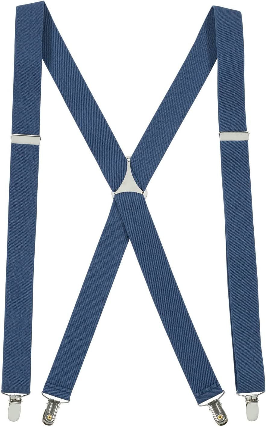 Hold'Em Suspenders for Men X-Back Adjustable Straight Clip-on Tuxedo ...