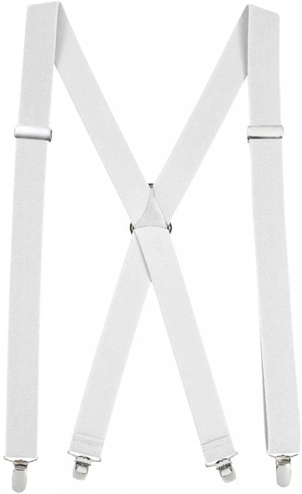 Hold'Em Suspenders for Men X-Back Adjustable Straight Clip-on Tuxedo ...