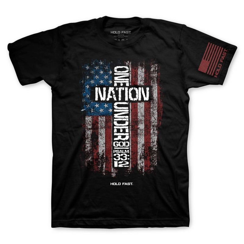 Hold Fast One Nation Flag USA Unisex T-Shirt - Walmart.com