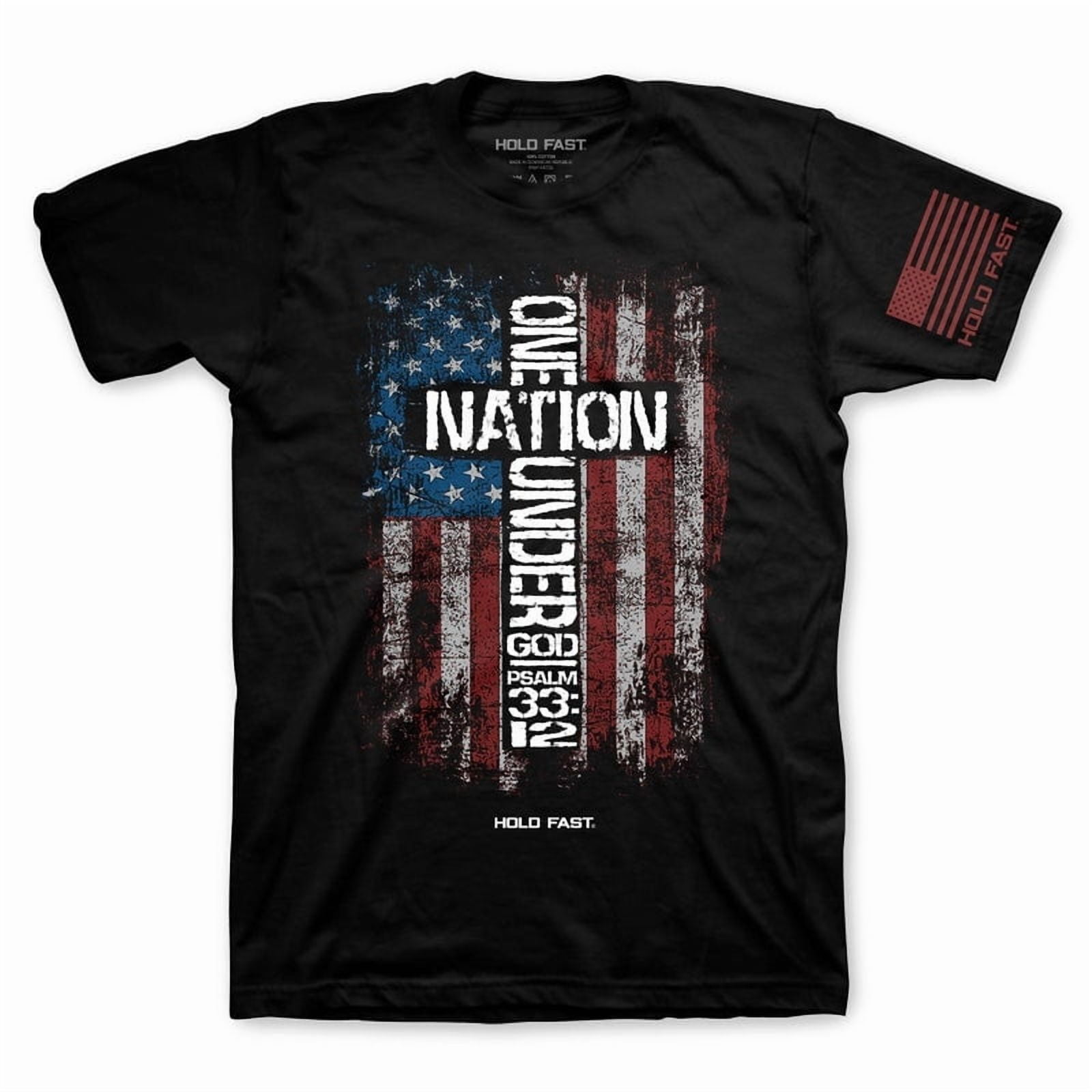Hold Fast One Nation Flag USA Unisex T-Shirt - Walmart.com