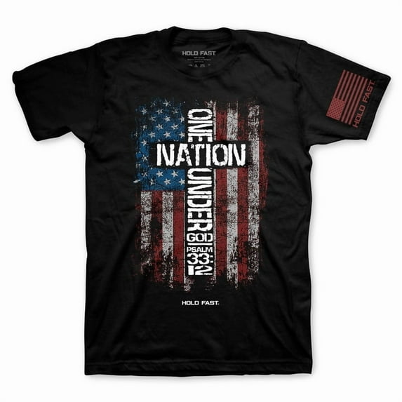 Hold Fast One Nation Flag USA Unisex T-Shirt - Walmart.com