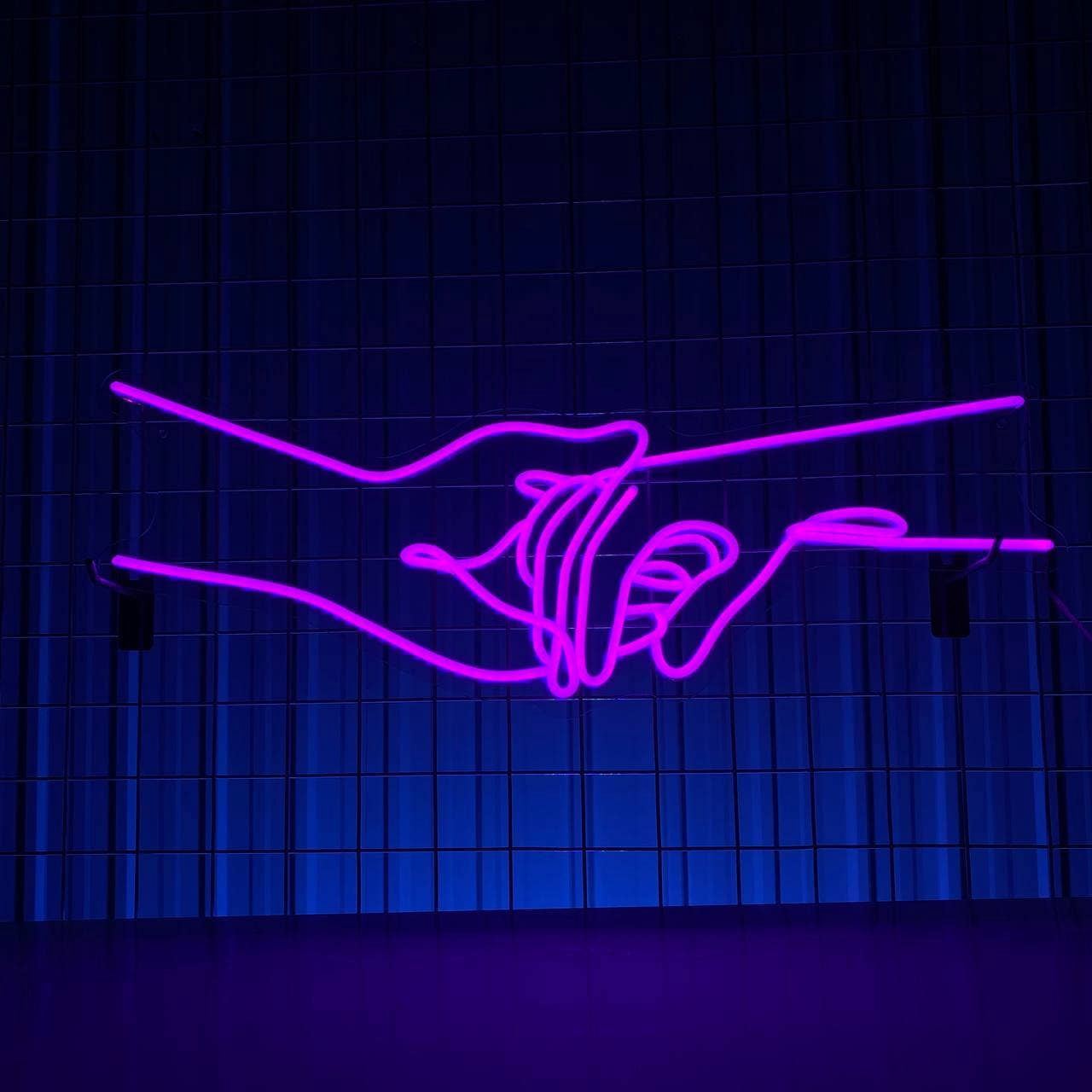 Hold Hands Neon Sign, Couple Wedding Long-lasting Decor - Walmart.com