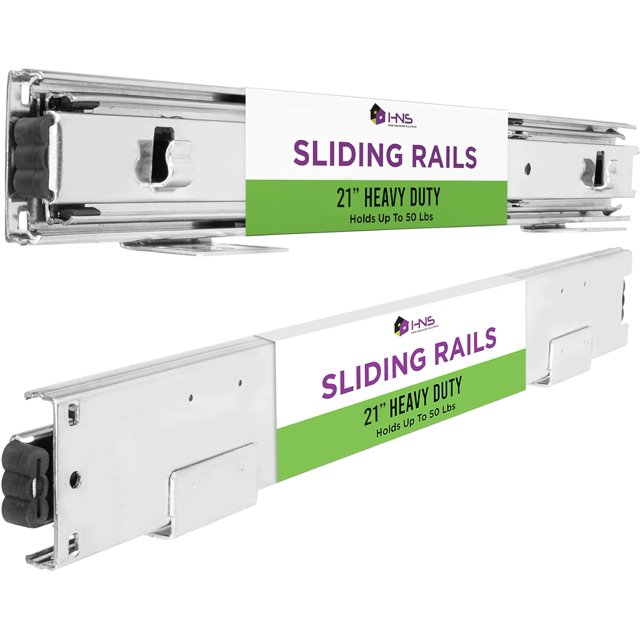 Hold N’ Storage Sliding Rails Pair of Heavy Duty Drawer Rails with ...