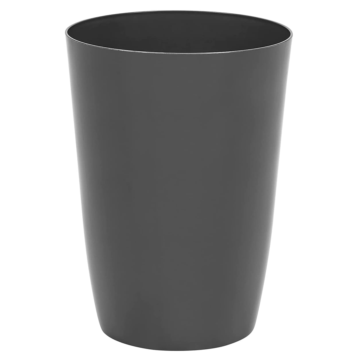 HOLDN' STORAGE Compact Trash Can, 1.58 Gallon, Durable Plastic, Gray ...