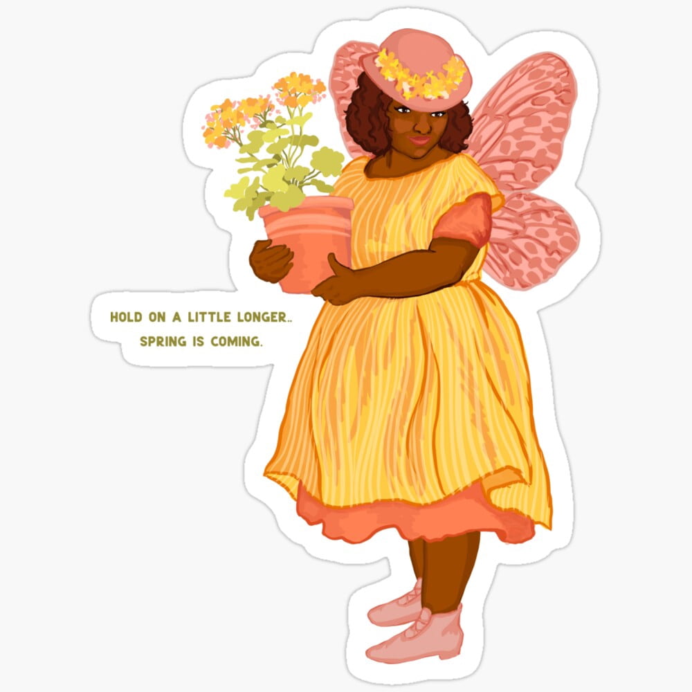 Hold On A Little Longer Spring Is Coming Sticker Phone Decal Water ...