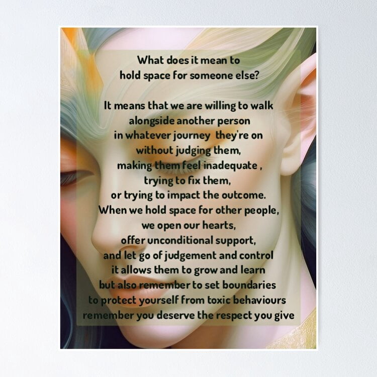 Hold Space For Someone UNFRAMED Poster, 12x18 - Walmart.com