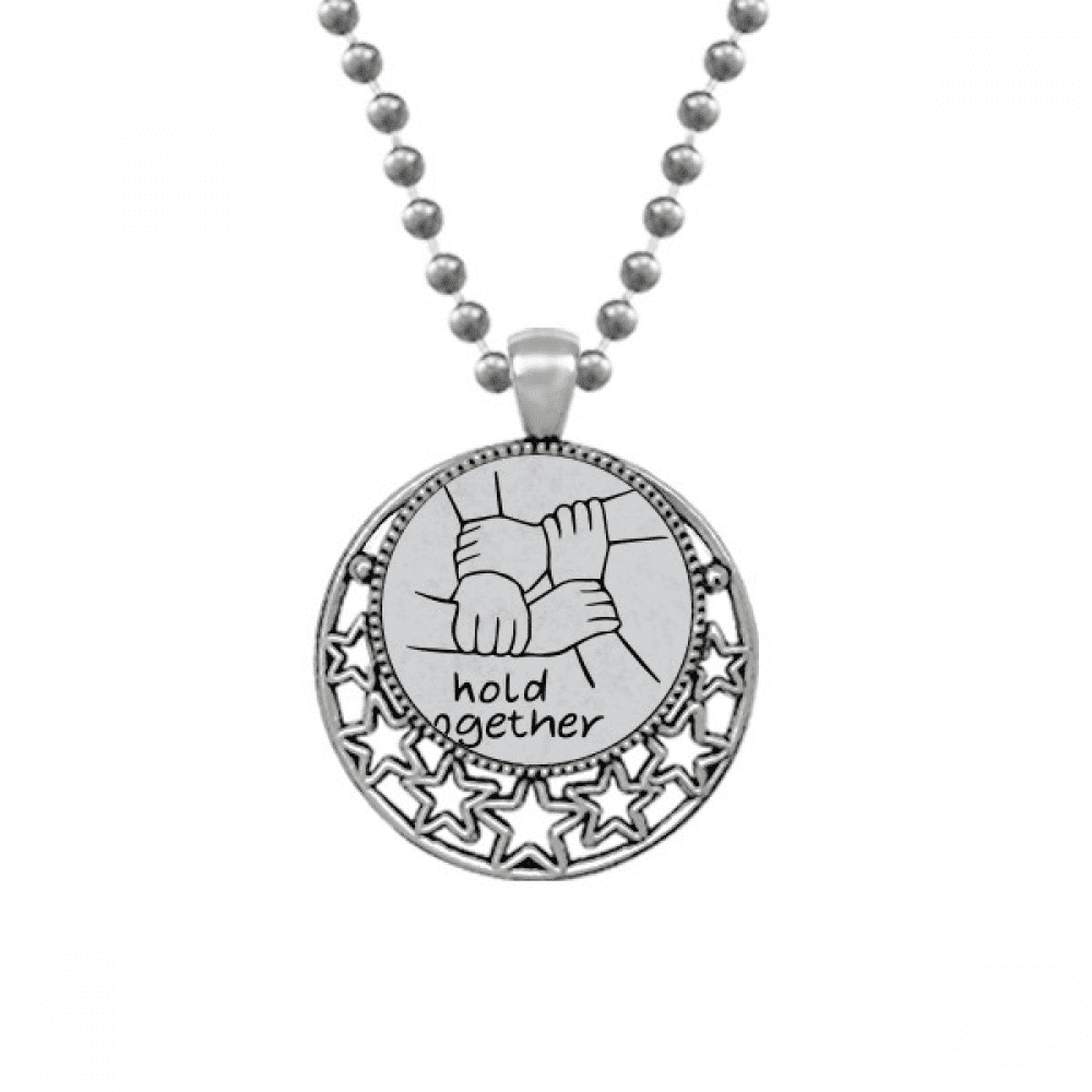 Hold Together Personalized Gesture Necklaces Pendant Retro Moon Stars ...