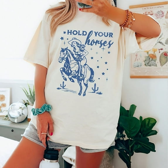 Hold Your Horses R Western Aesthetic Vintage Inspired Uni Wild ...