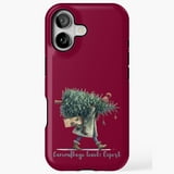 Hold Your Tree Festive Watercolor People with Trees Phone Case with ...