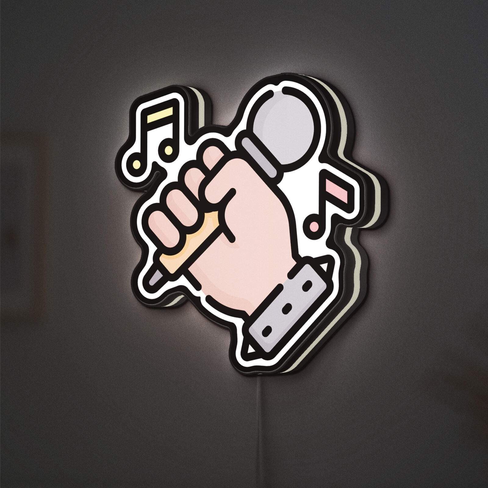 Hold a Microphone and Sing 3D Novelty Light Box for Concerts and ...