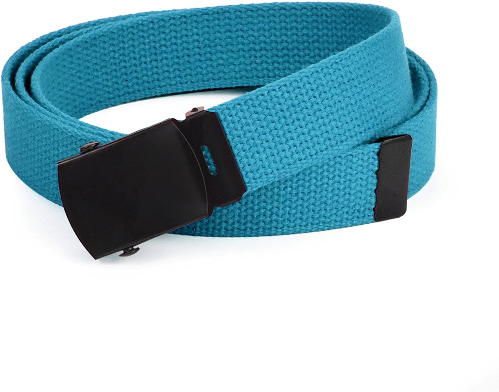 Hold’em Military Canvas Webbing Belts for Men Black Slider Buckle Heavy ...