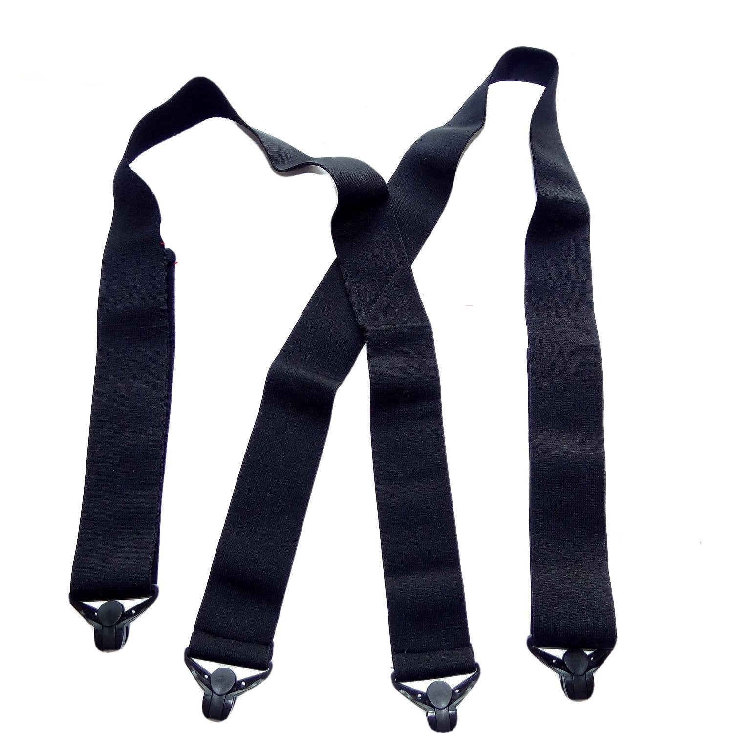 HoldUp Brand 2" Under-Up Series All Black hidden Suspenders with Jumbo ...