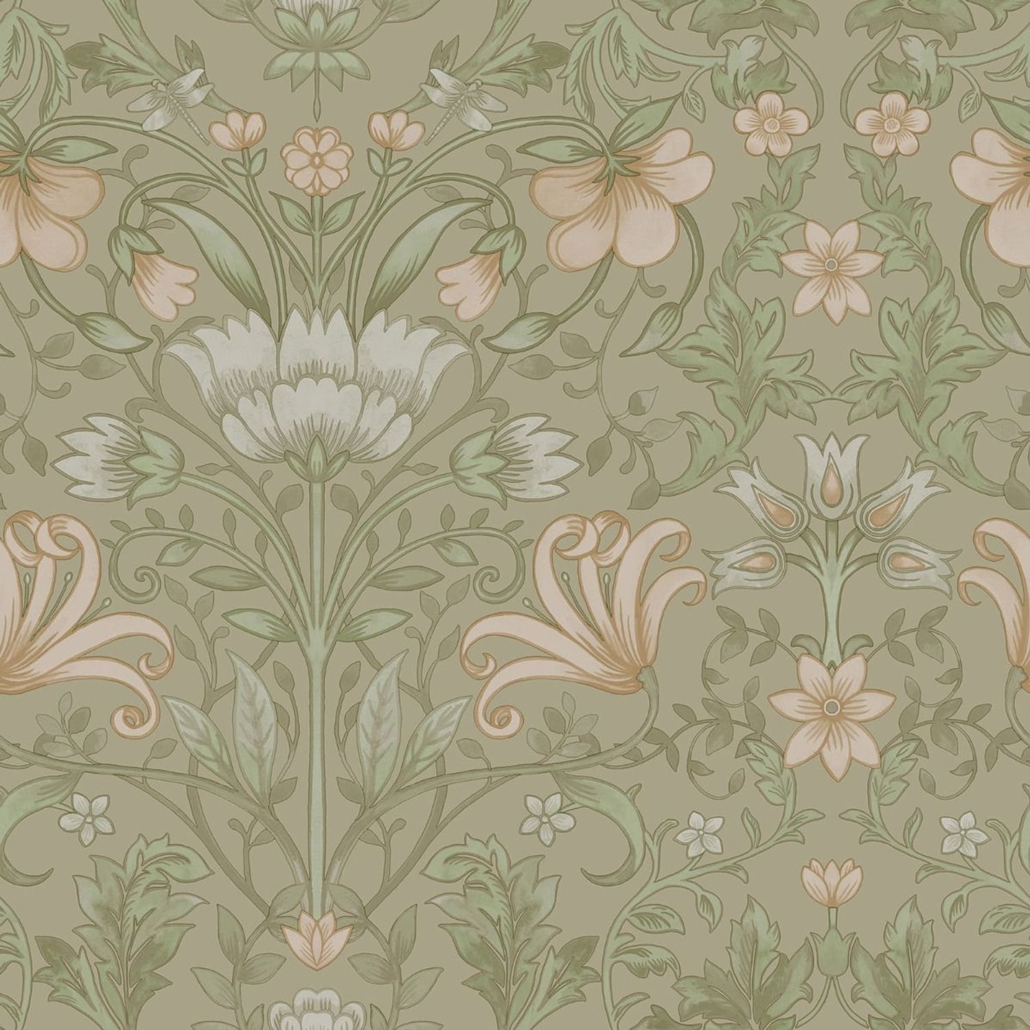 Holden Décor Eclectic Collection Vintage Floral Wallpaper - Walmart.com
