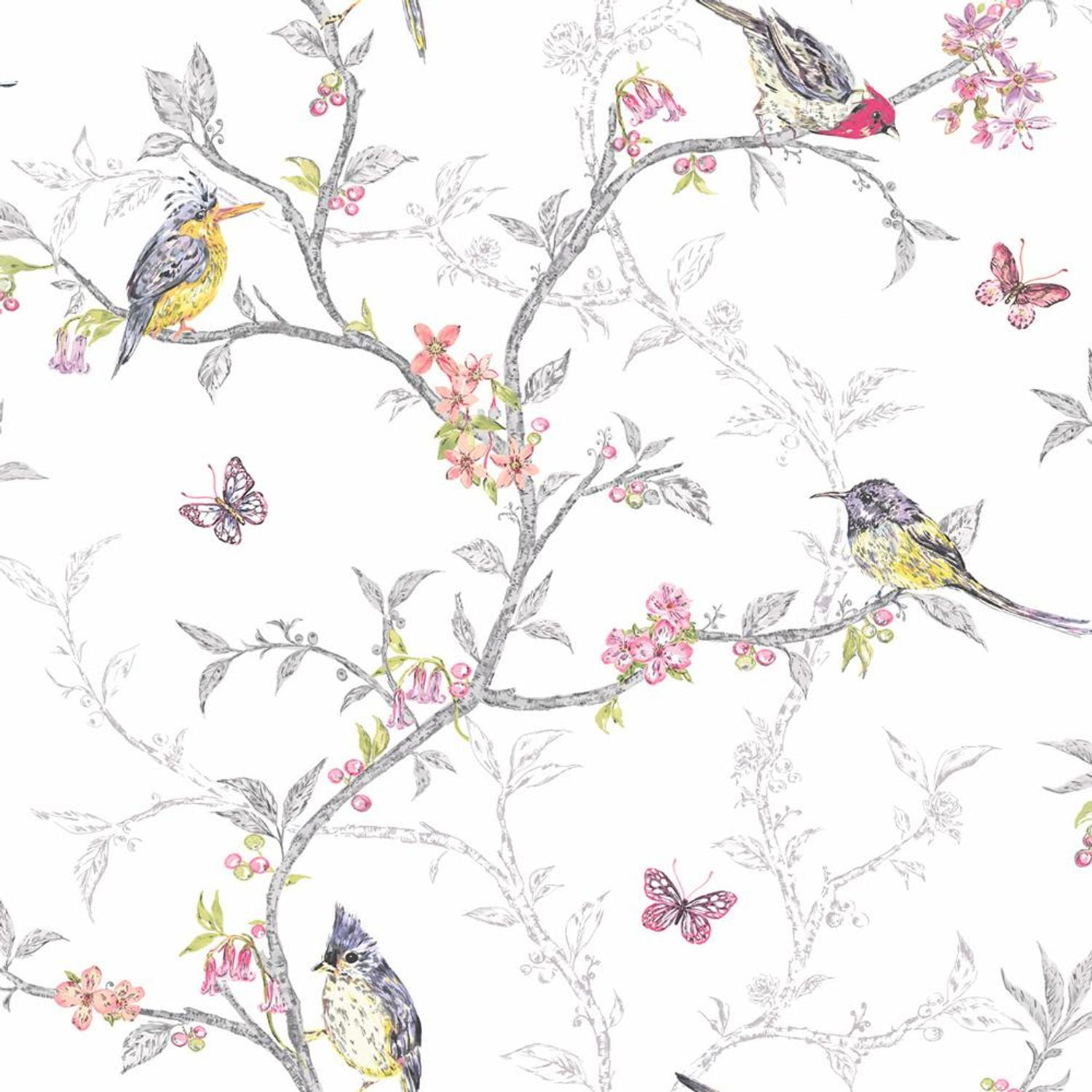 Holden Décor Phoebe Birds Wallpaper - Walmart.com