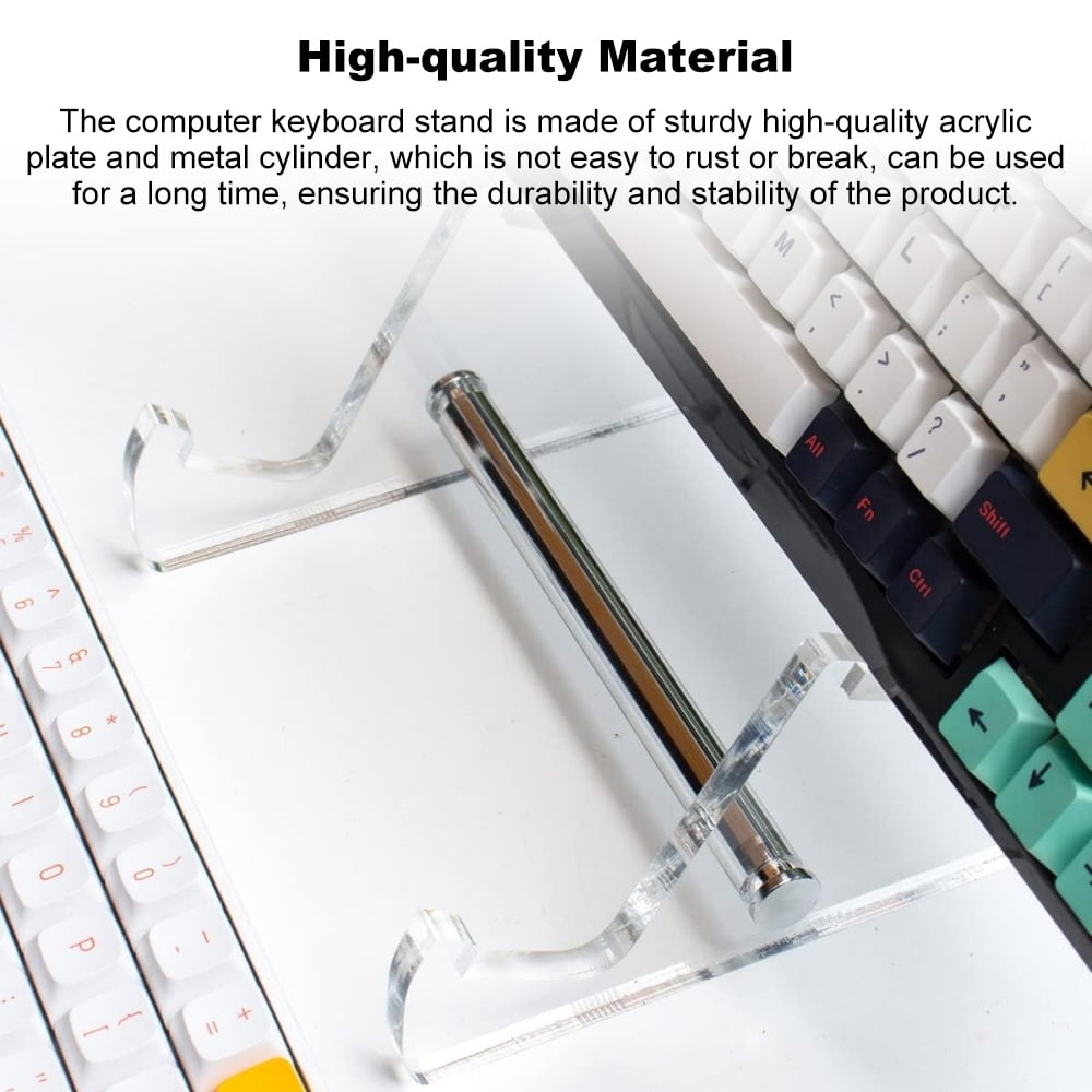 Holder Acrylic Keyboard Display Stand Removable Keyboard 2-Tier Stand ...