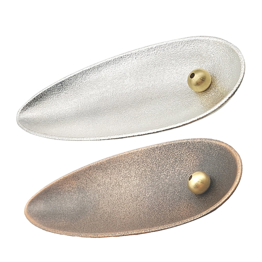 Holder: Copper Leaf Shape for Home Office Yoga Room Decoration 2pcs ...