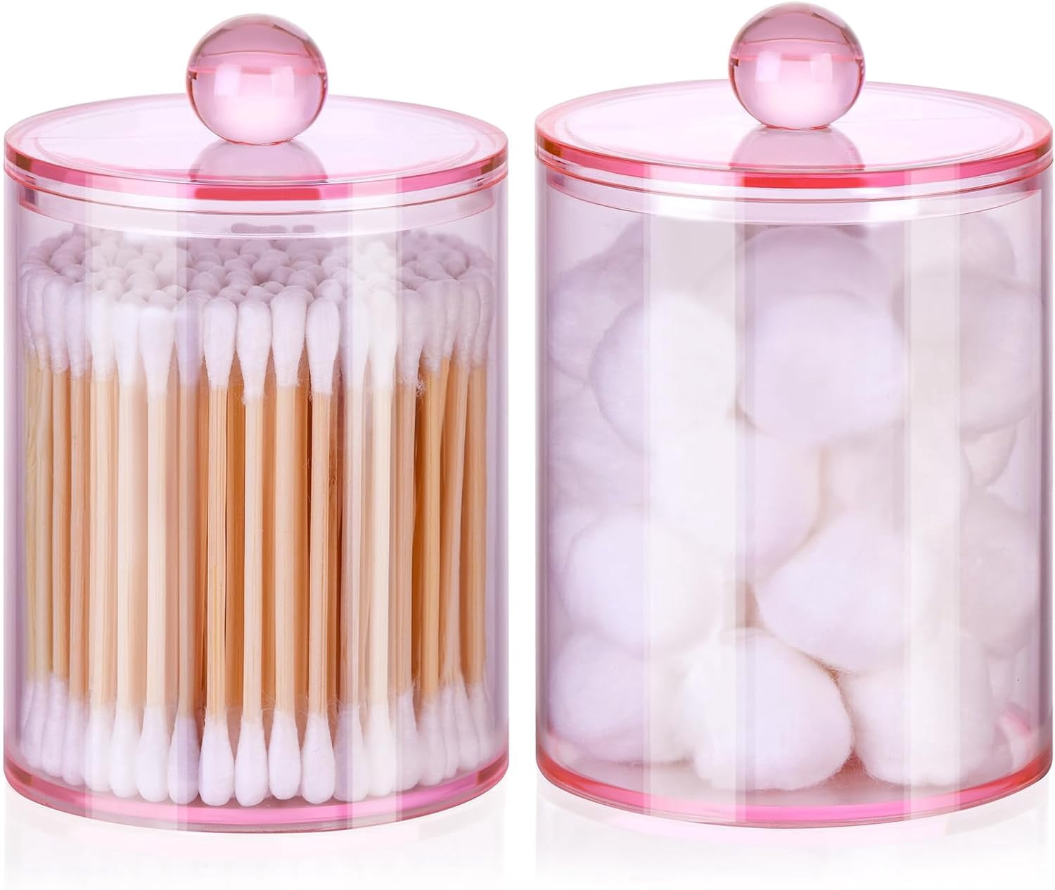 Holder Dispenser, 6 Pack 10 oz, 12 oz Plastic Apothecary Jar Set for ...