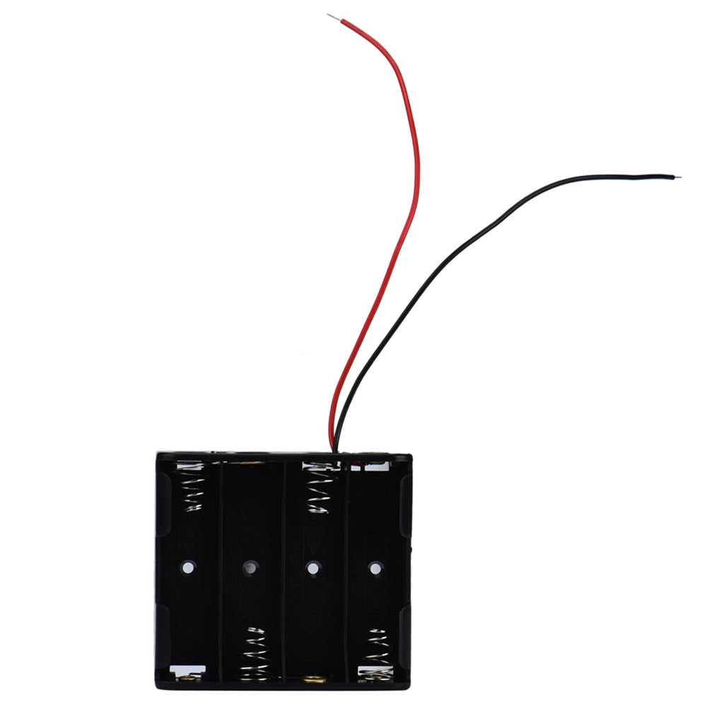 Holder For 4 x AA With Wire Battery Storage 9v Battery Rechargeable ...