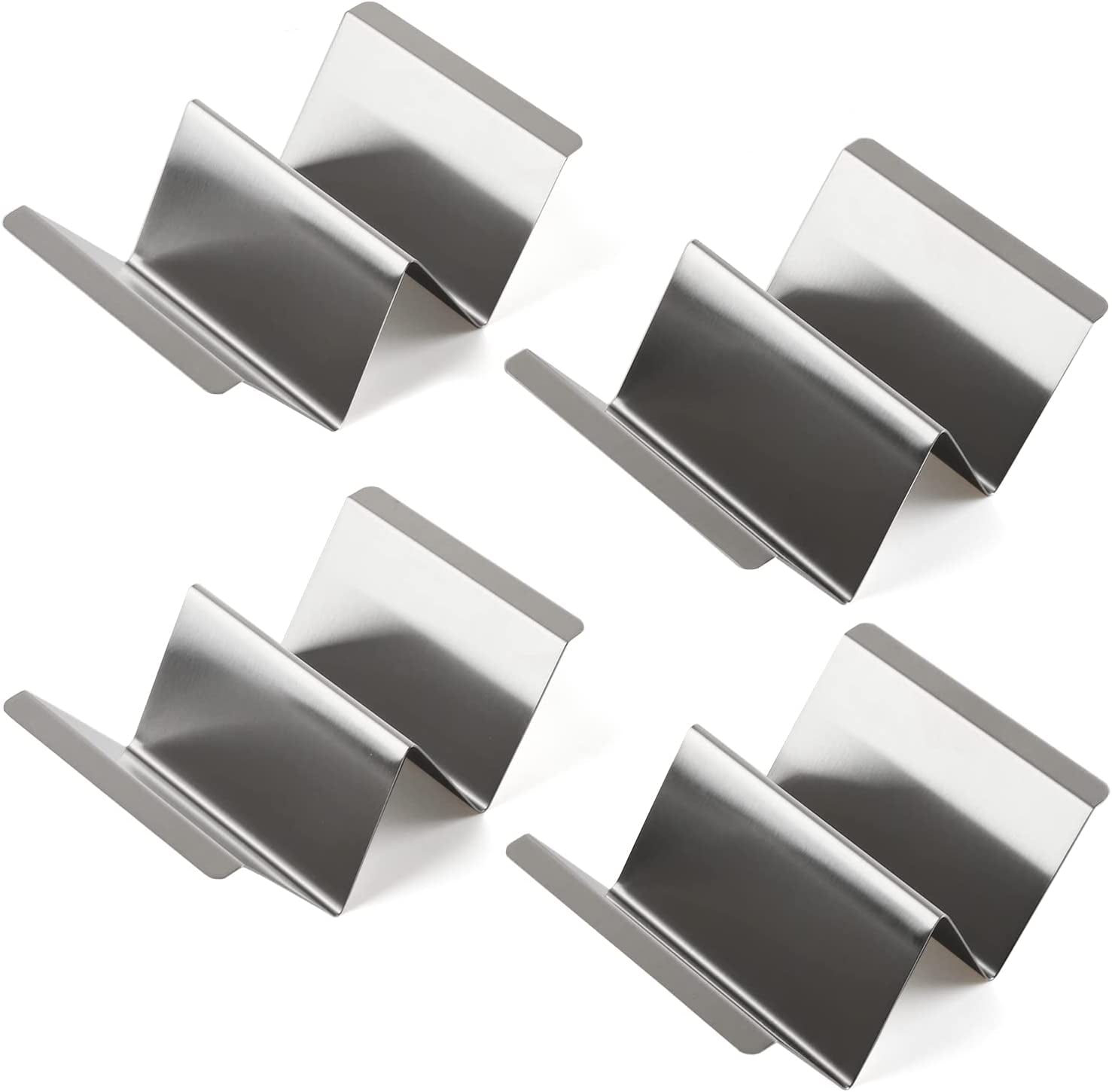 Holder Set of 4 Packs Stainless Steel Taco Holders Stand Taco Tray ...