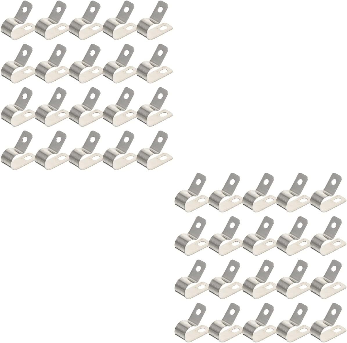 Holder Type Wire Clips Metal Holder Cord Holders 40Pcs R- Type Cable ...