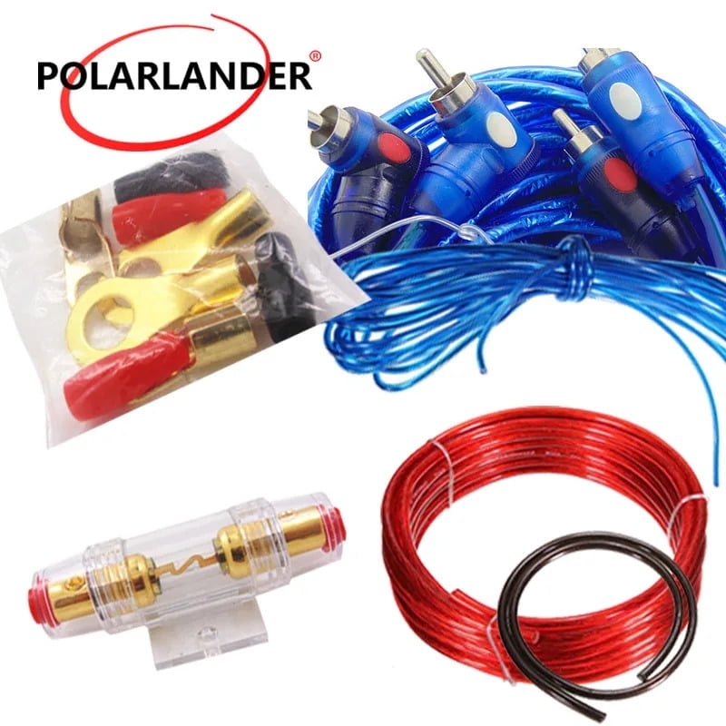 Holder Wiring Amplifier Installation Kit 1500W 60 AMP Fuse 8GA Power ...